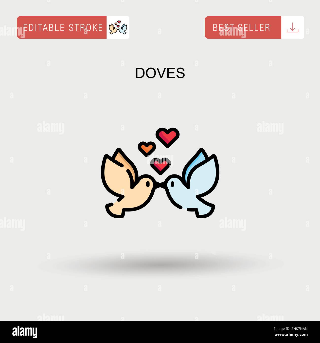 Doves logo hi-res stock photography and images - Alamy