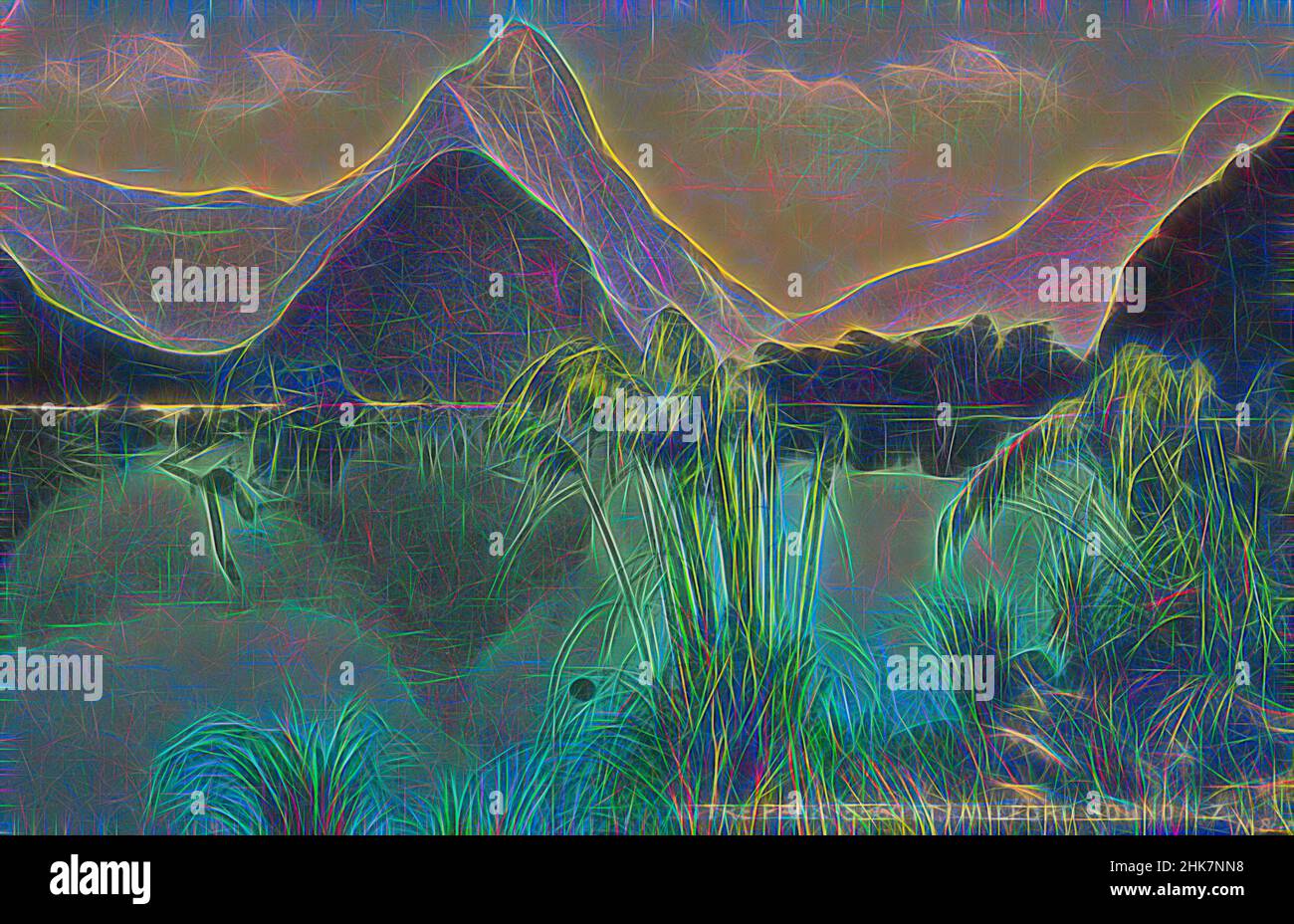 Inspired by Mitre Peak, 5560 feet, Milford Sound, New Zealand, Muir ...