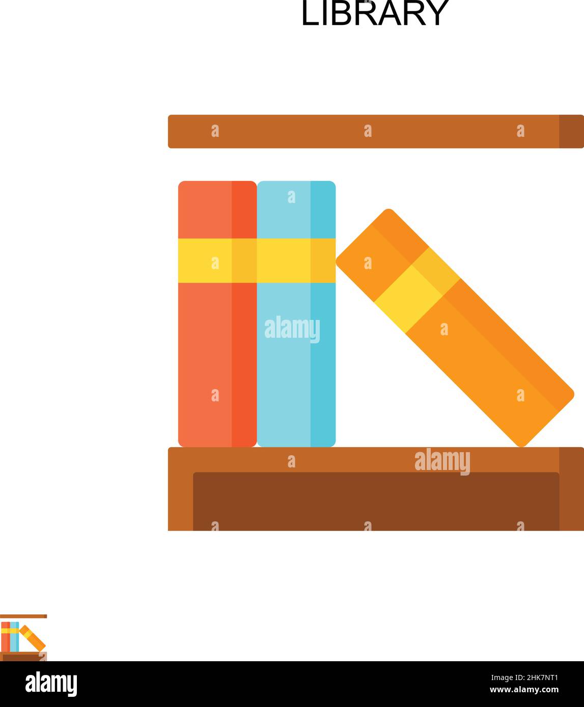 Library Simple vector icon. Illustration symbol design template for web ...