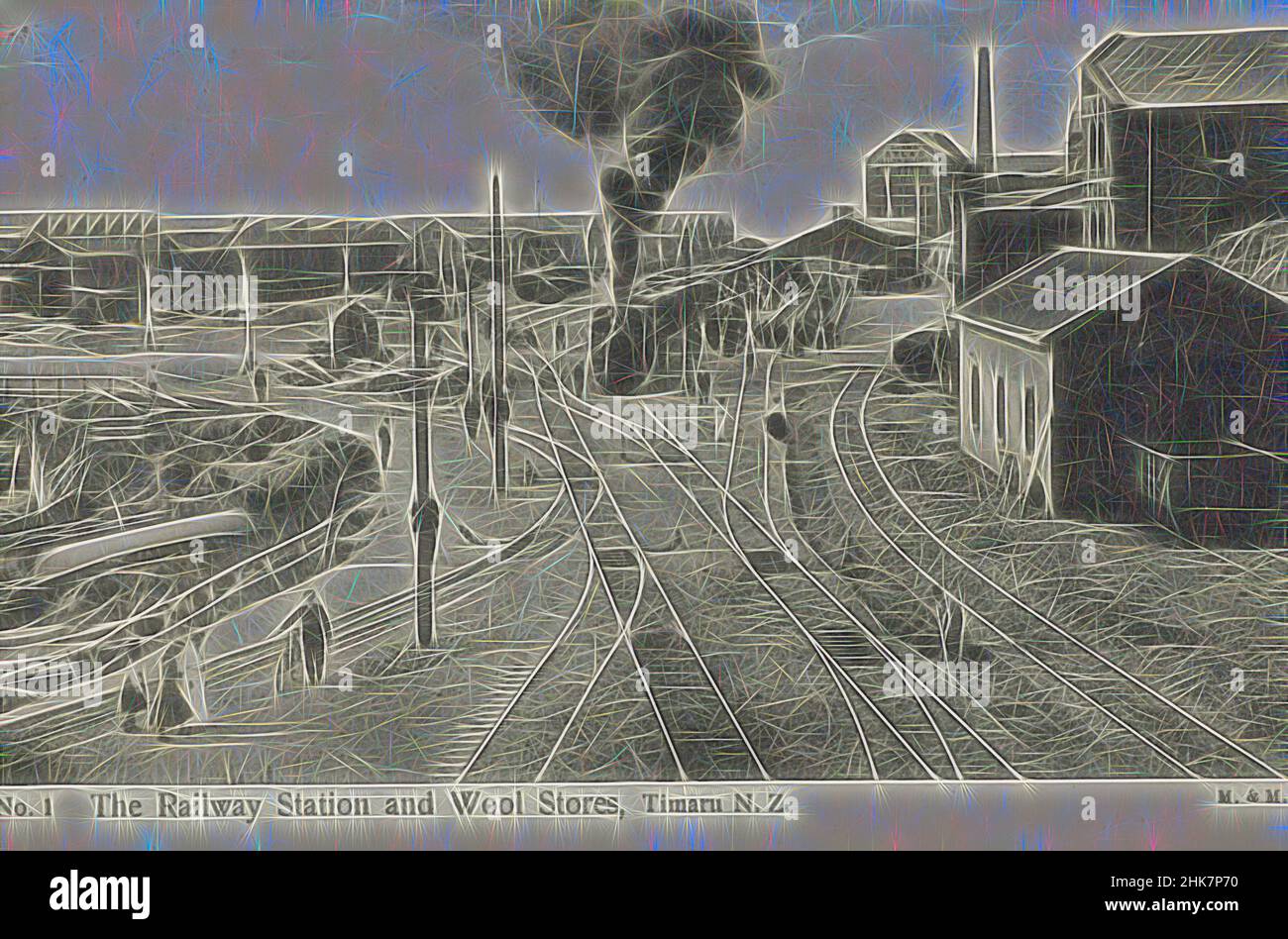 Inspired by The Railway Station and Wool Stores, Timaru, New Zealand ...