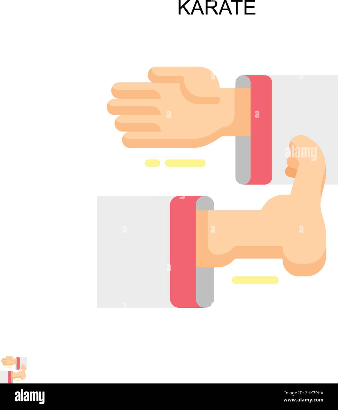 Karate man kata Stock Vector Images - Alamy