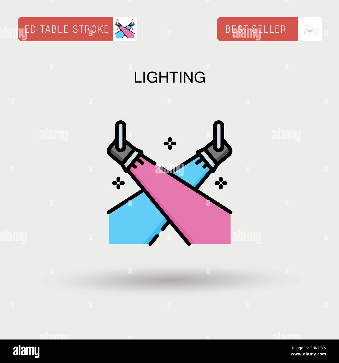 Street lighting reflection Stock Vector Images - Alamy