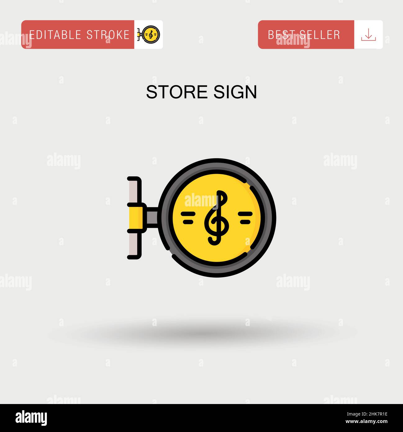 Shop front signage Stock Vector Images - Alamy