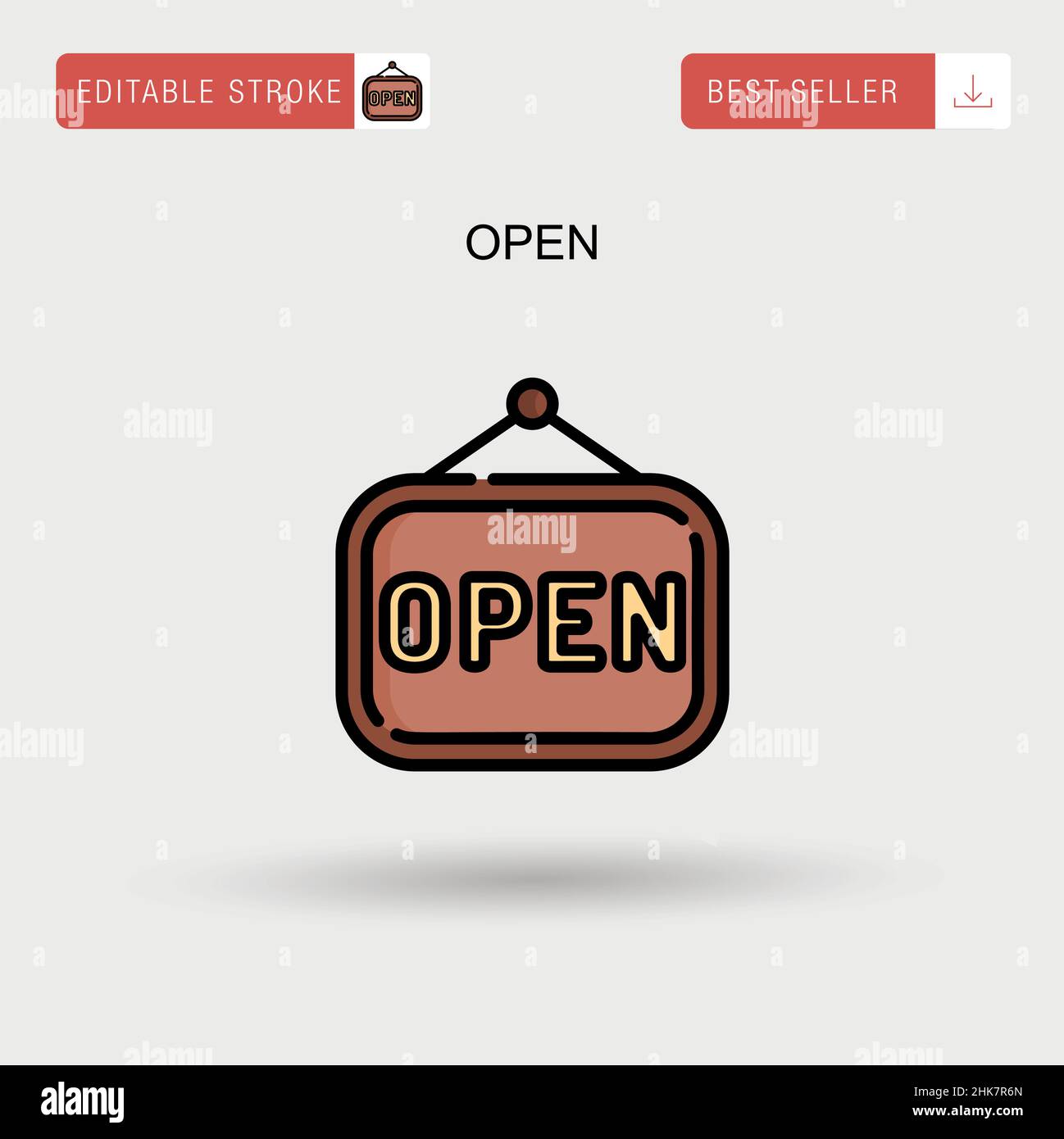 Open Simple vector icon Stock Vector Image & Art - Alamy