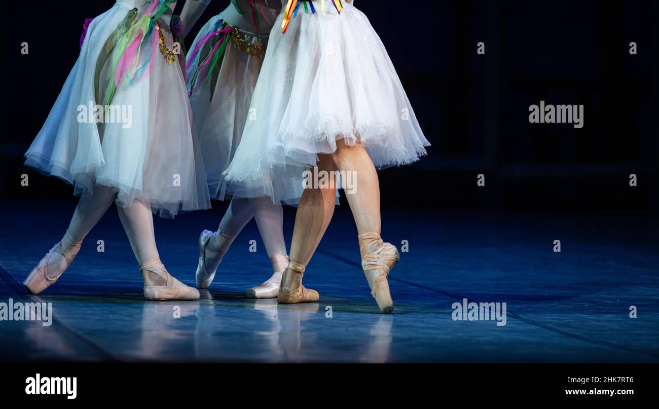 La Esmeralda ballet. Closeup of dancing legs. Ballet wallpaper Stock ...