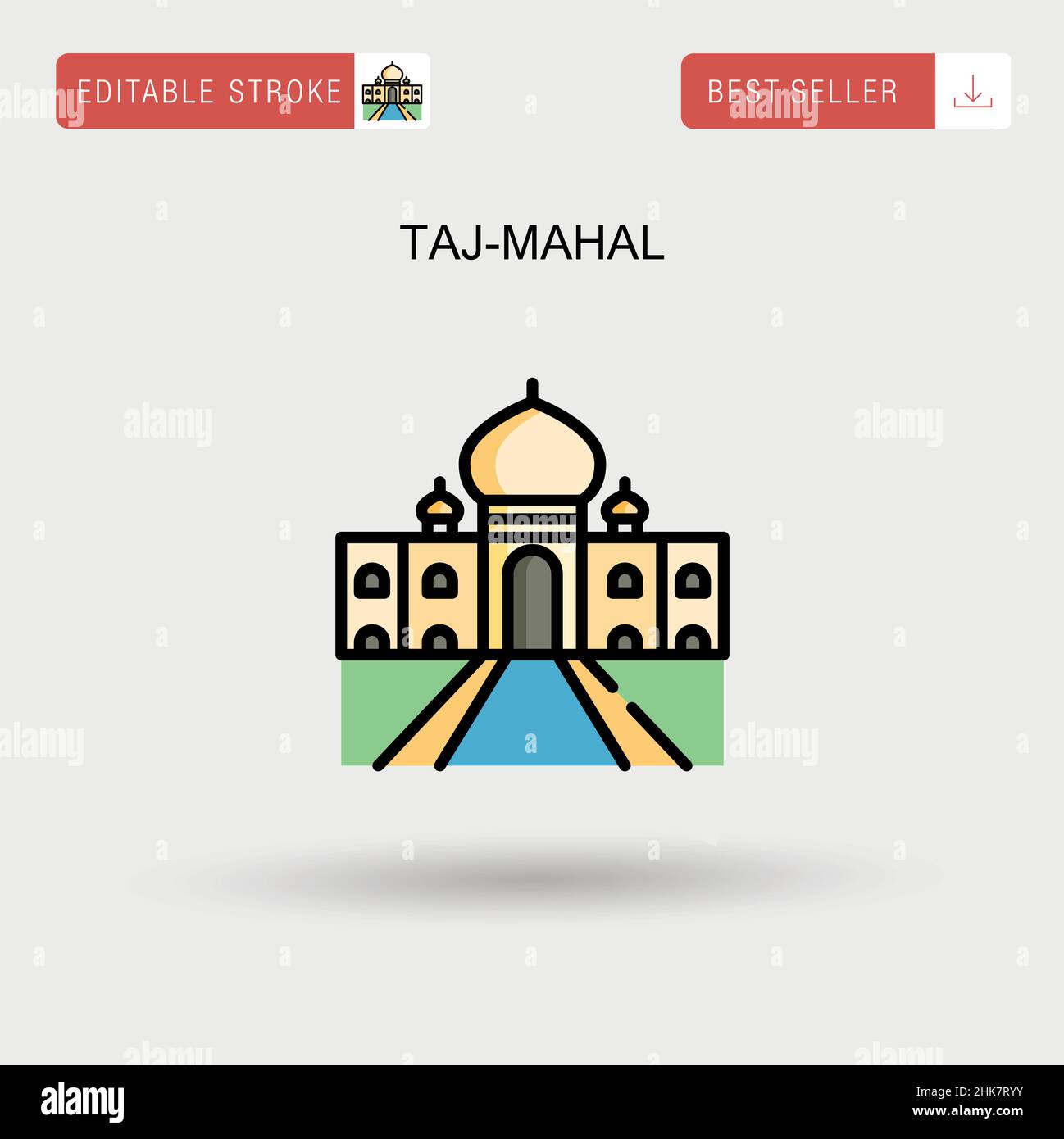 Taj mahal agra unesco Stock Vector Images - Alamy