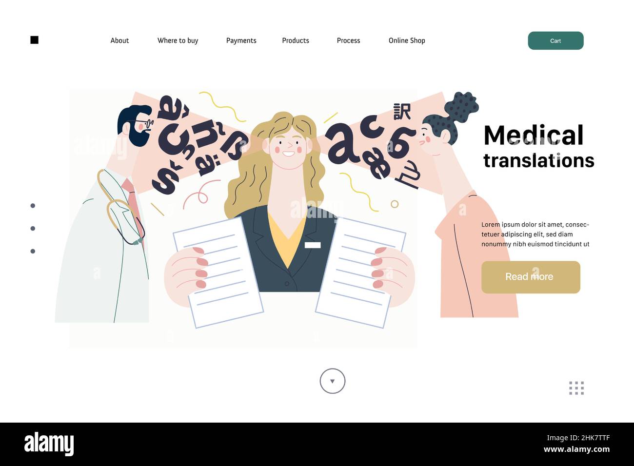 Medical translator Stock Vector Images - Alamy