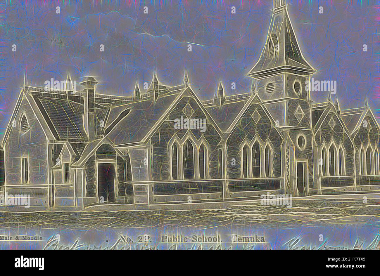 Inspired by Public School, Temuka, Muir & Moodie studio, 1905, Temuka ...