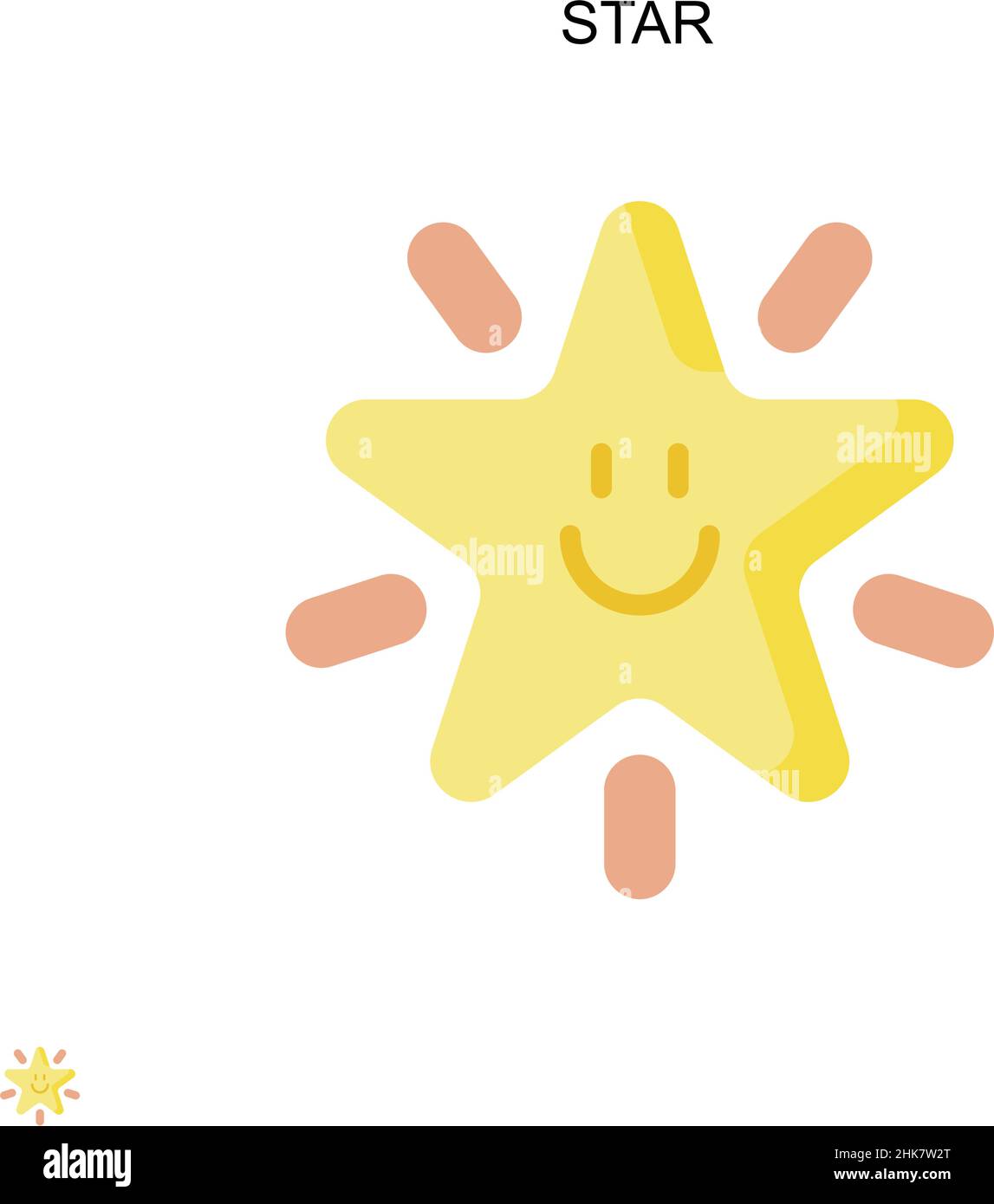Star Simple vector icon. Illustration symbol design template for web ...