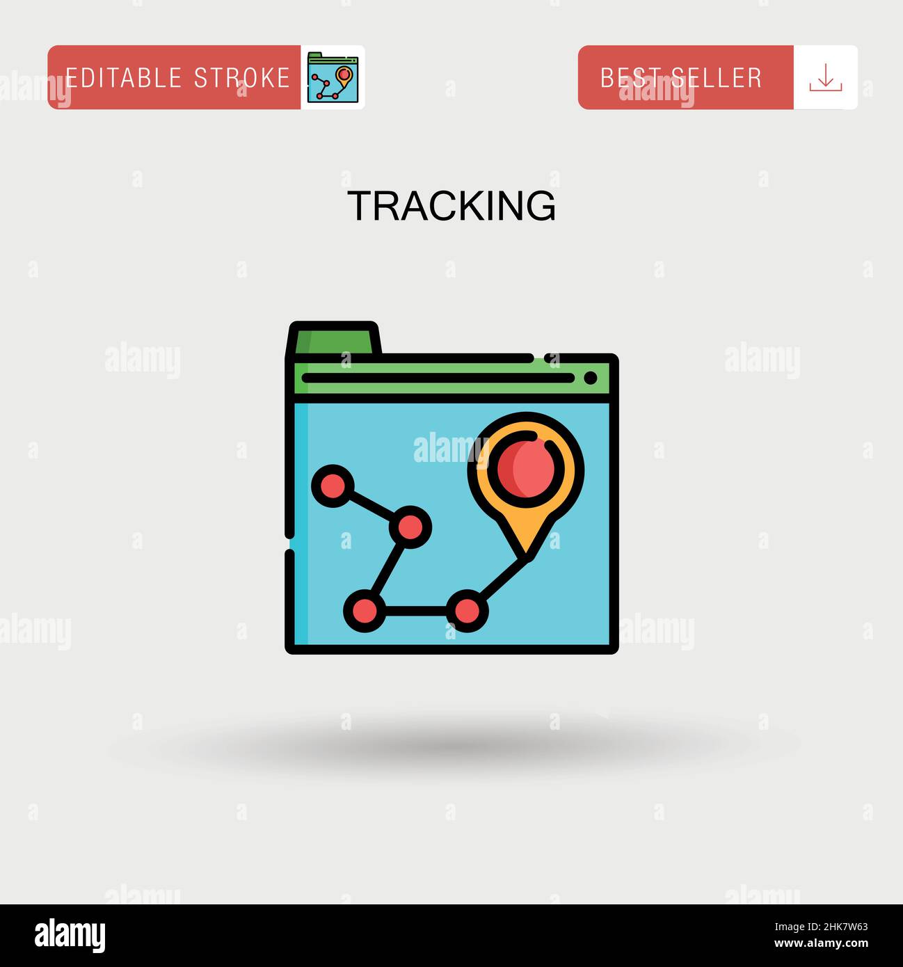 Tracking Simple vector icon Stock Vector Image & Art - Alamy