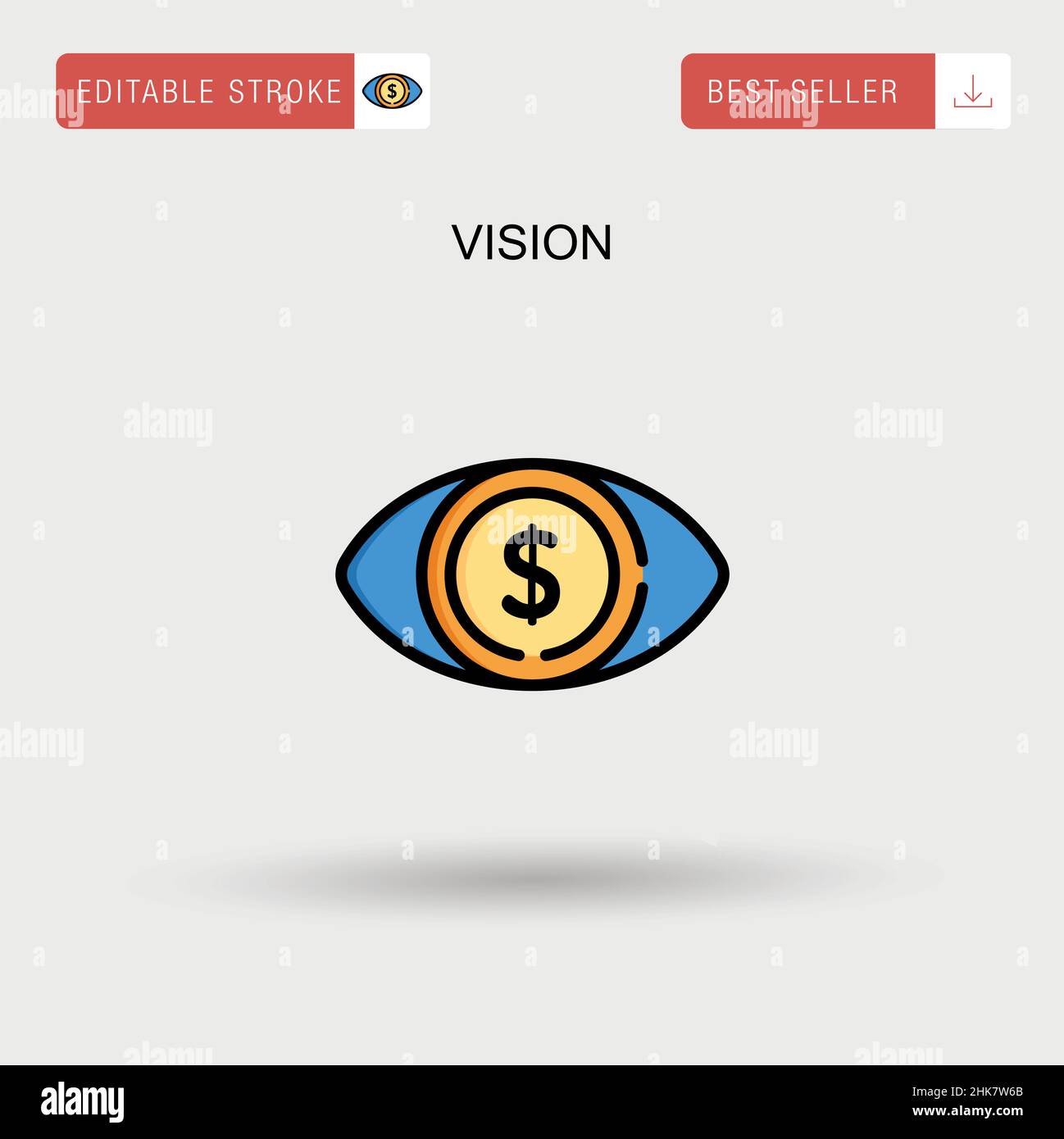 Vision Simple vector icon Stock Vector Image & Art - Alamy