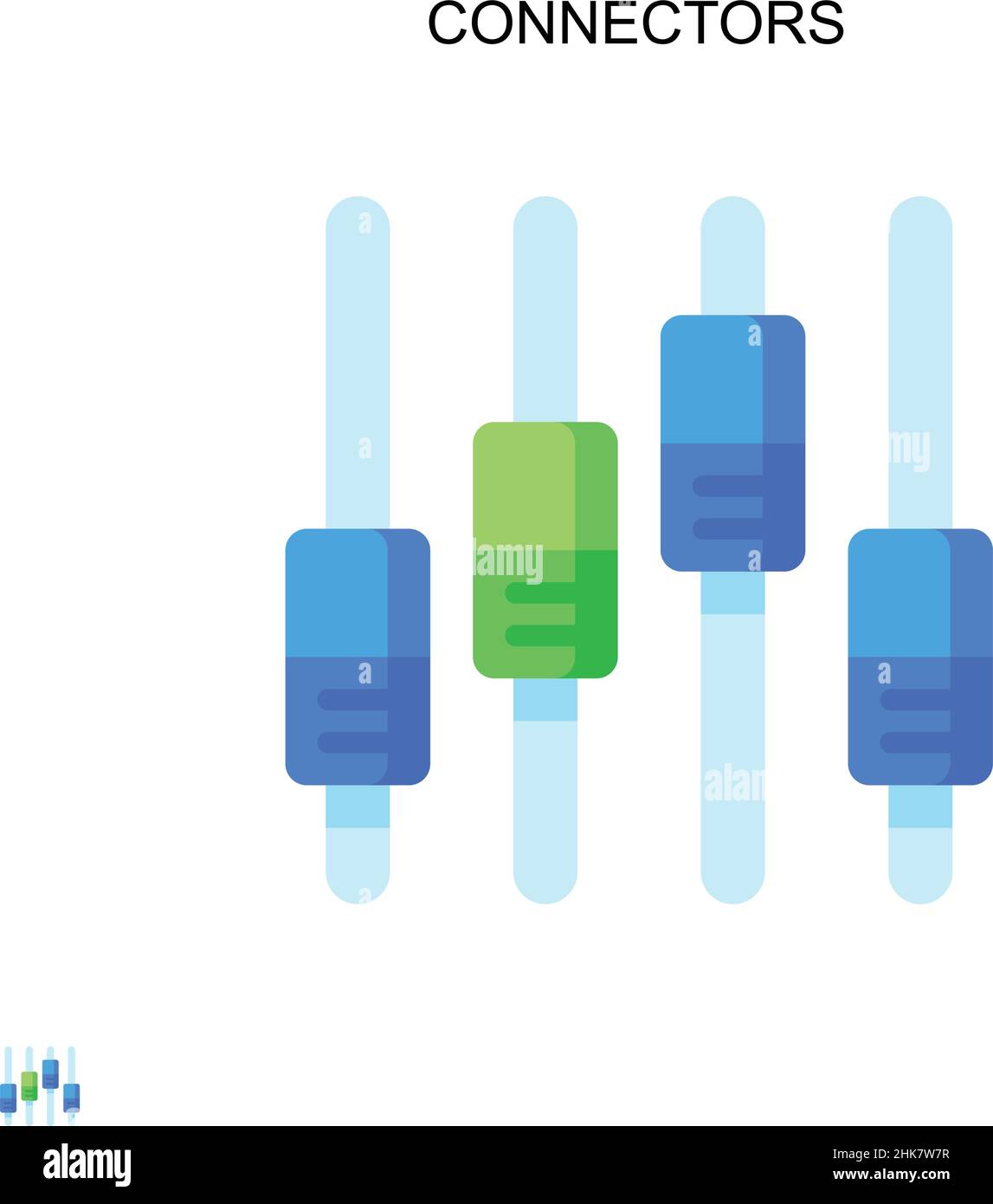 Connectors Simple Vector Icon Illustration Symbol Design Template For Web Mobile Ui Element