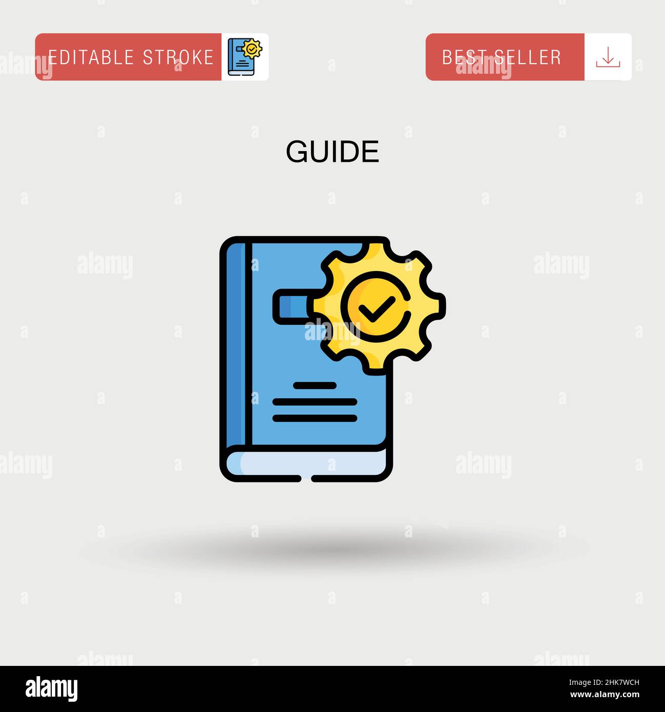 Guide Simple vector icon Stock Vector Image & Art - Alamy