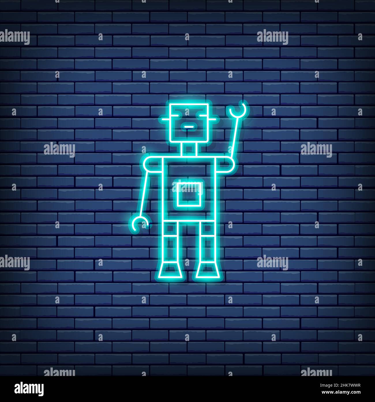 Neon icon chatbot icon hi-res stock photography and images - Alamy