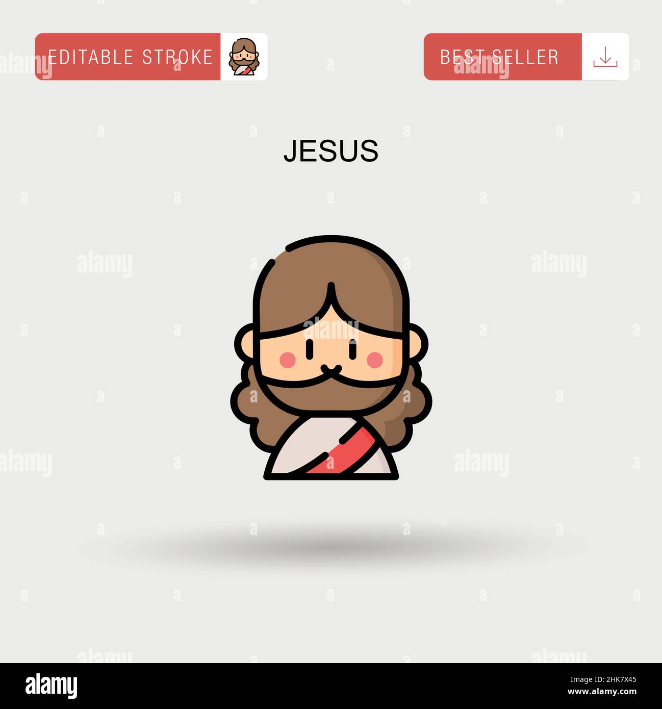 Jesus Simple vector icon Stock Vector Image & Art - Alamy