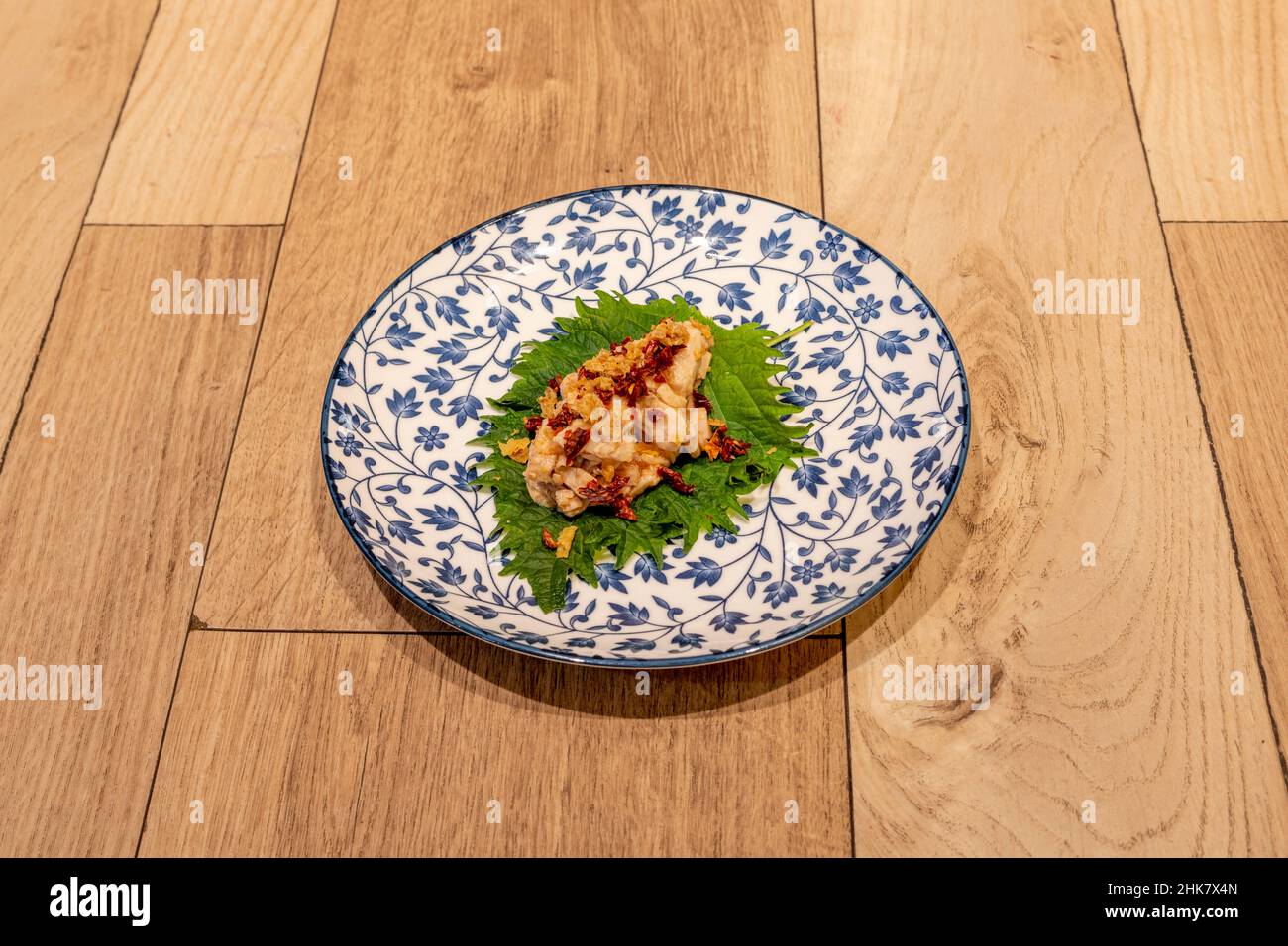 Shiso with beautiful chicken leaves brings a very special flavor and ...
