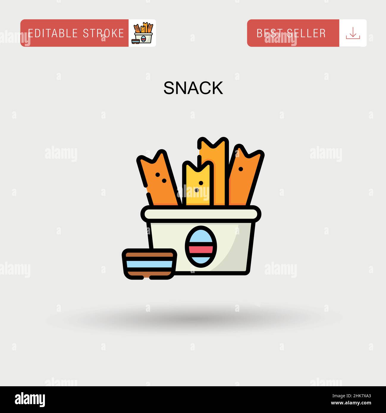 Potato crackers Stock Vector Images - Alamy