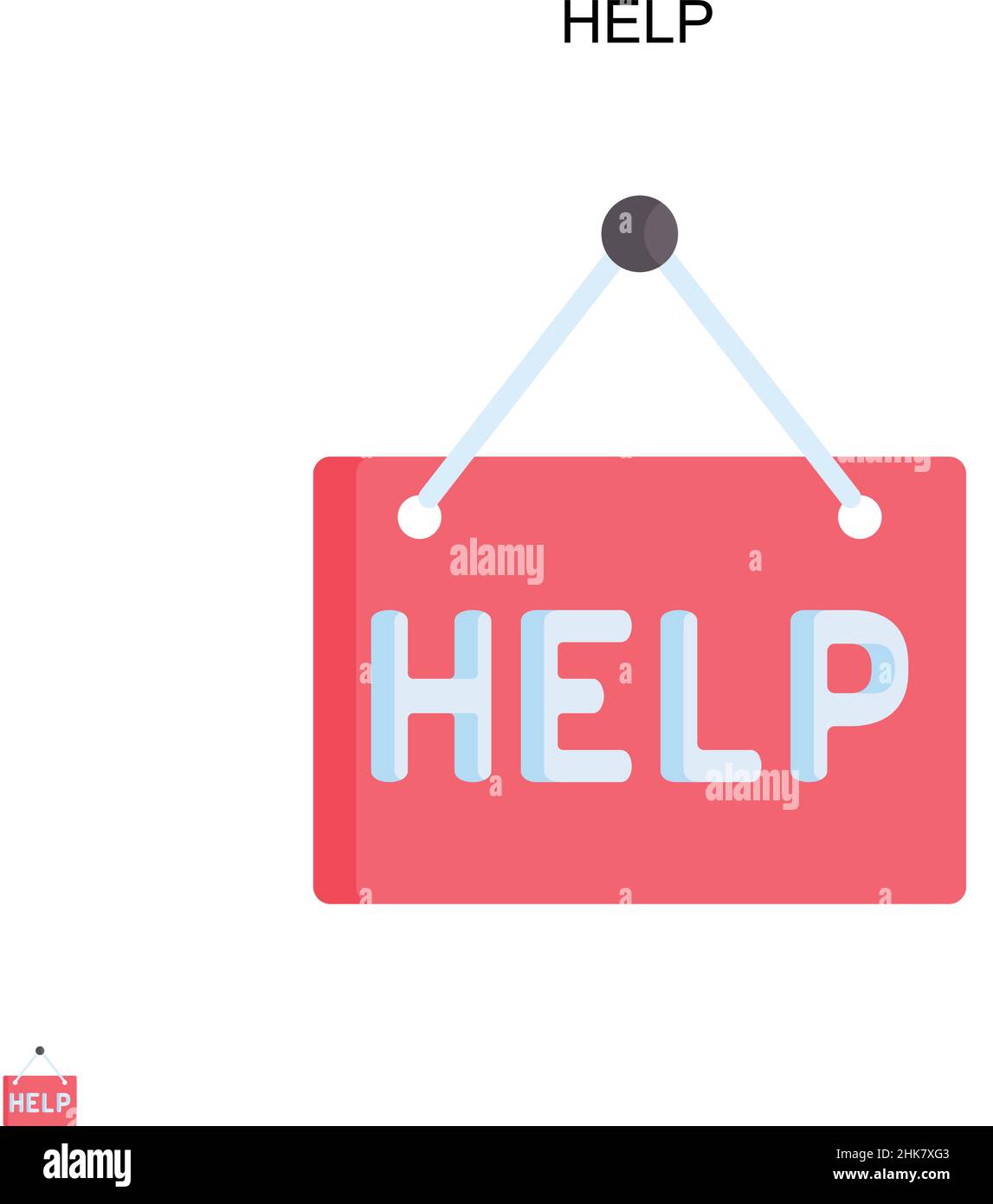 Help Simple vector icon. Illustration symbol design template for web ...
