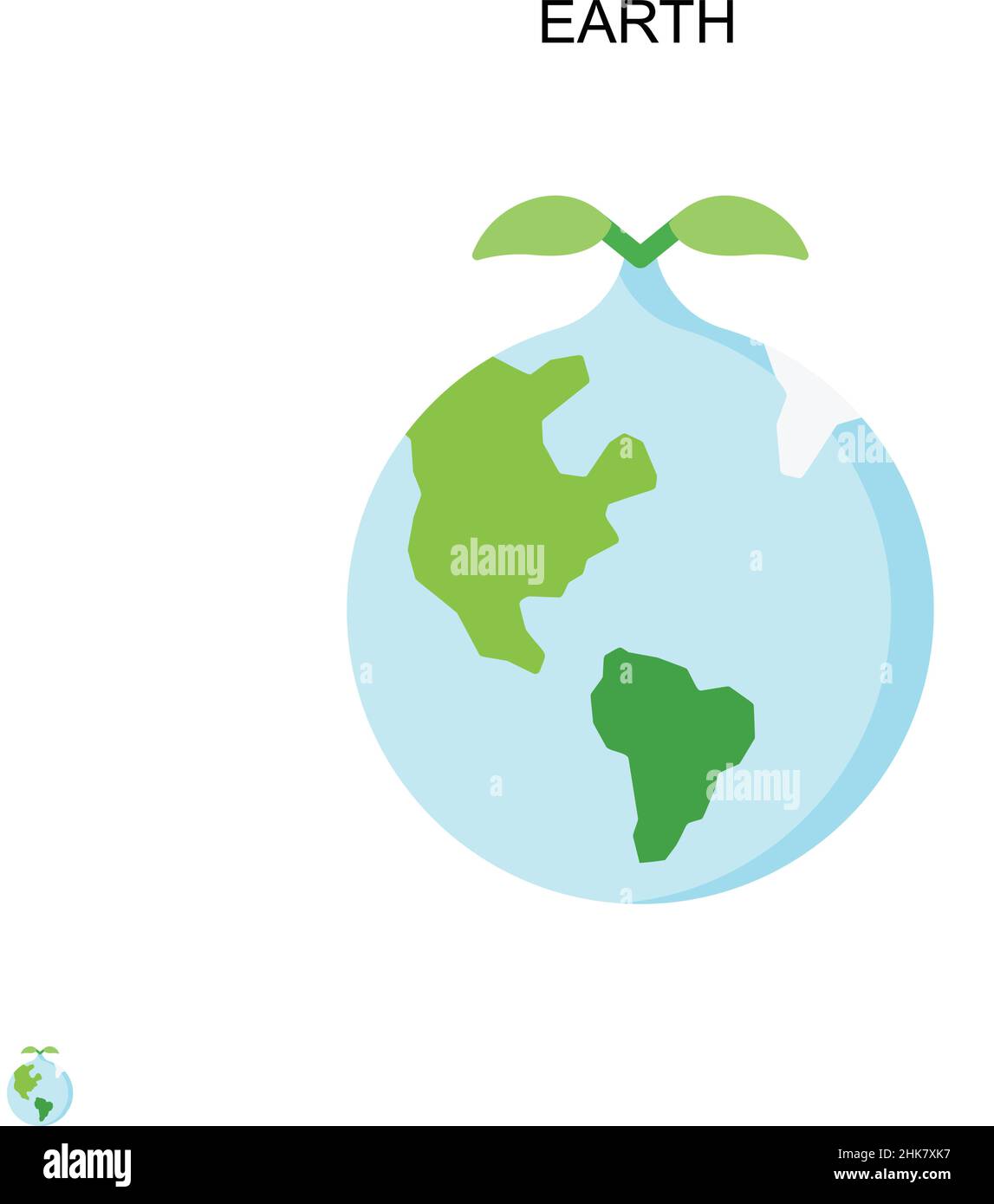 Earth Simple vector icon. Illustration symbol design template for web ...