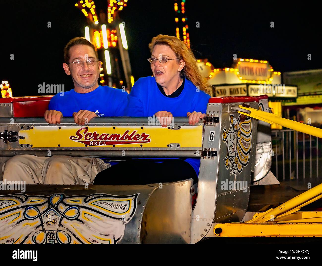 Carnival ride scrambler hi-res stock photography and images - Alamy