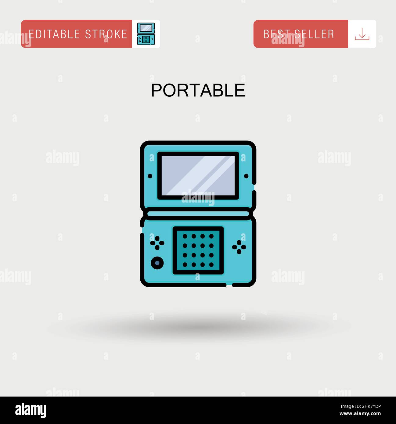 Portable Simple vector icon Stock Vector Image & Art - Alamy