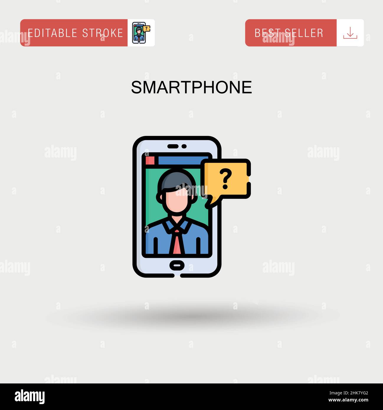Smartphone Simple vector icon Stock Vector Image & Art - Alamy