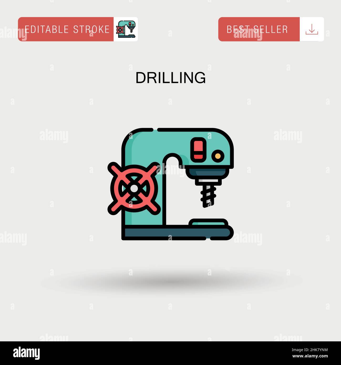 Drilling Simple vector icon Stock Vector Image & Art - Alamy