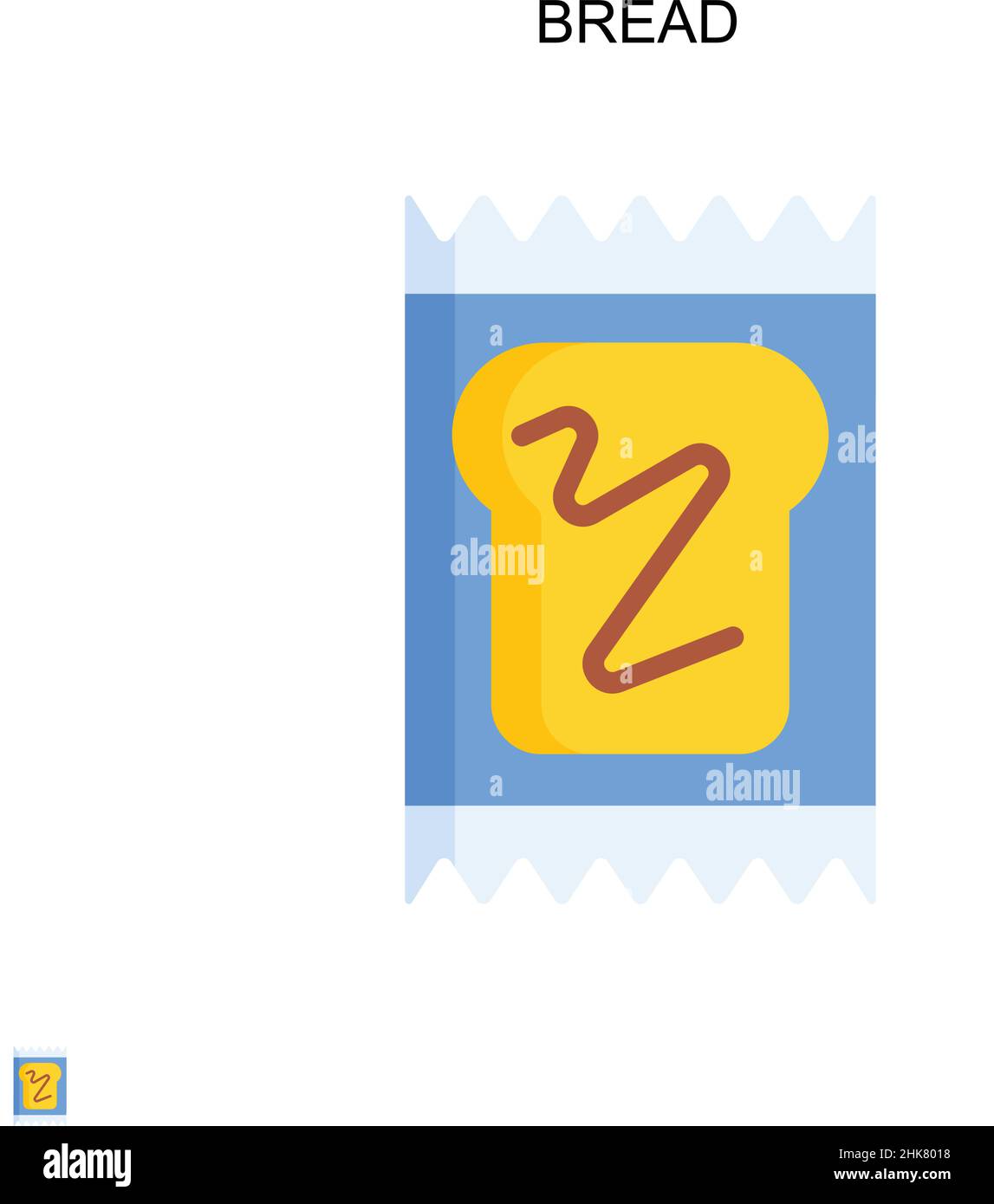 Bread Simple vector icon. Illustration symbol design template for web ...