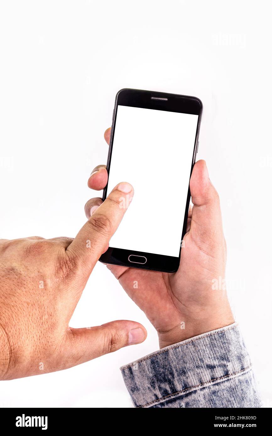 male hands holding cellphone smartphone filming and photographing ...