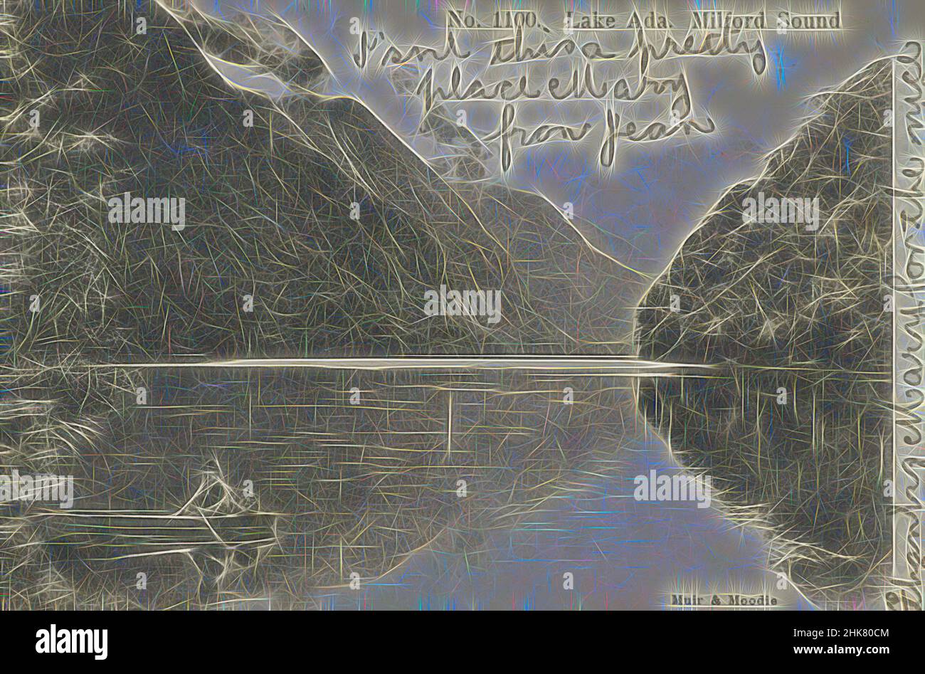 Inspired by Lake Ada, Milford Sound, Muir & Moodie studio, 1900-1903 ...