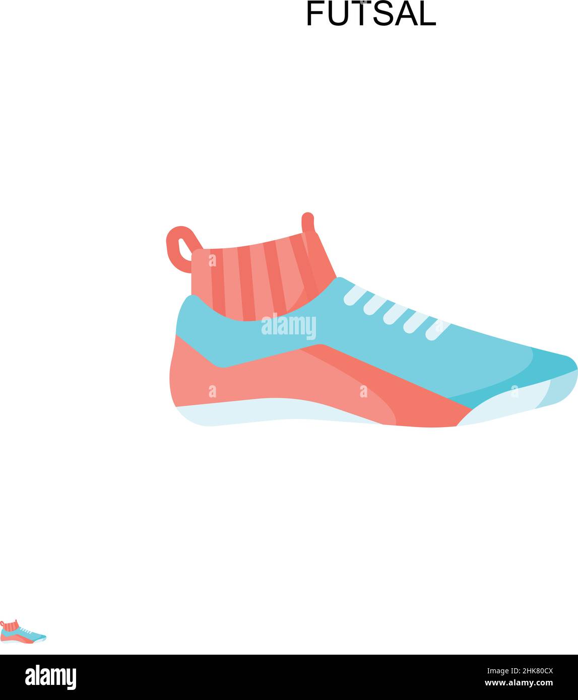 Futsal Simple vector icon. Illustration symbol design template for web ...