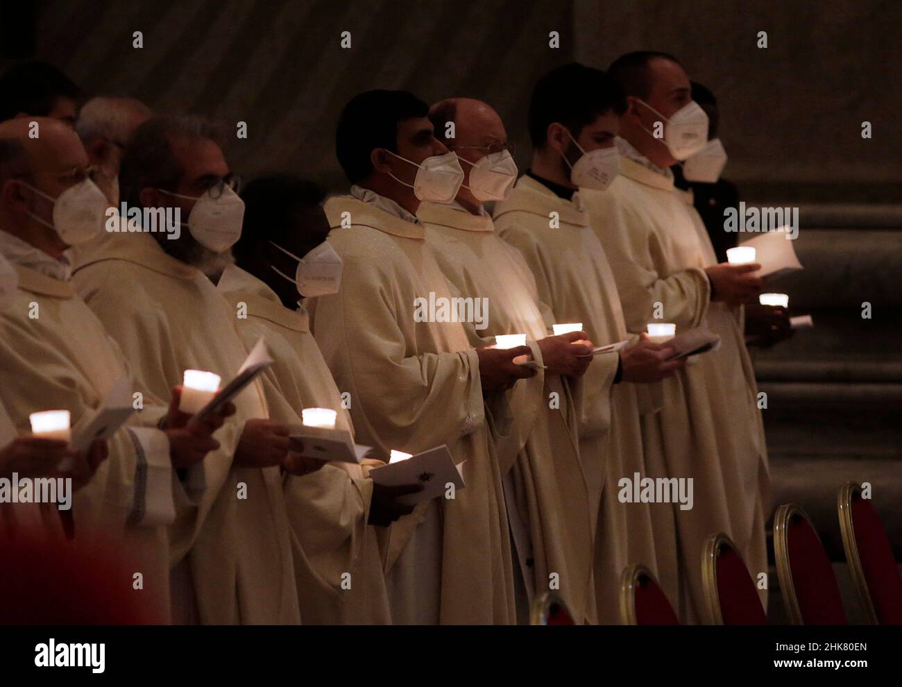 Vatican City, Italien. 02nd Feb, 2022. Pope Francis "feast of candles ...