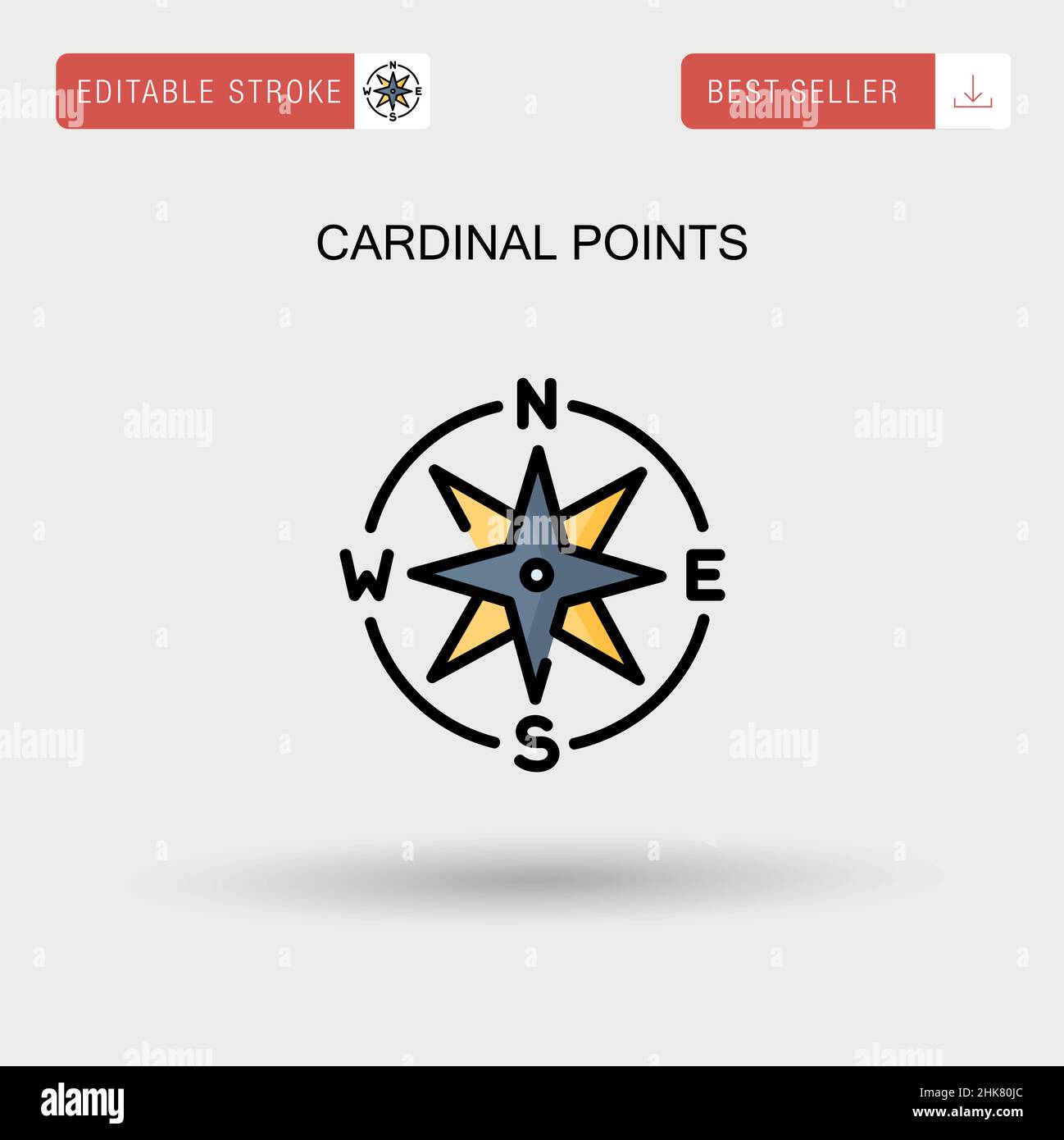 Cardinal point Stock Vector Images - Alamy