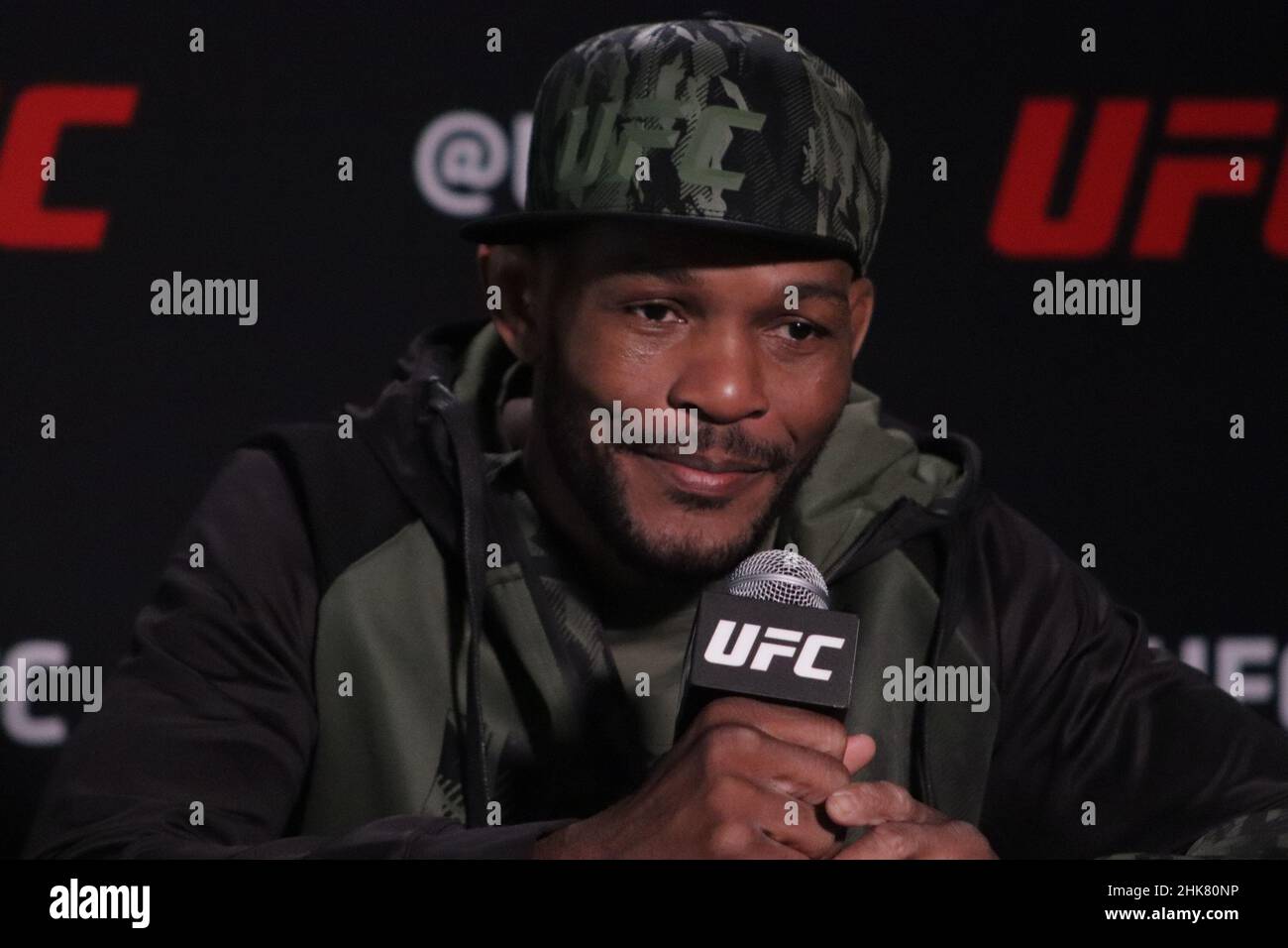 LAS VEGAS, NV - FEBRUARY 2: Carlston Harris interacts with media during ...