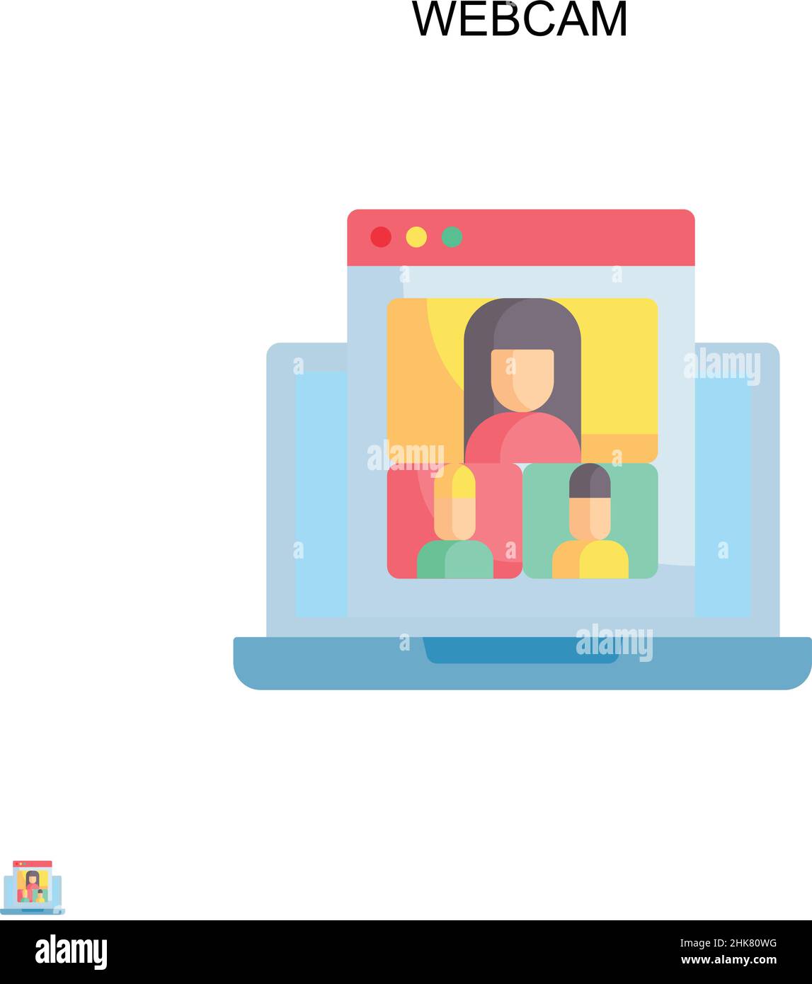 Webcam Simple vector icon. Illustration symbol design template for web ...