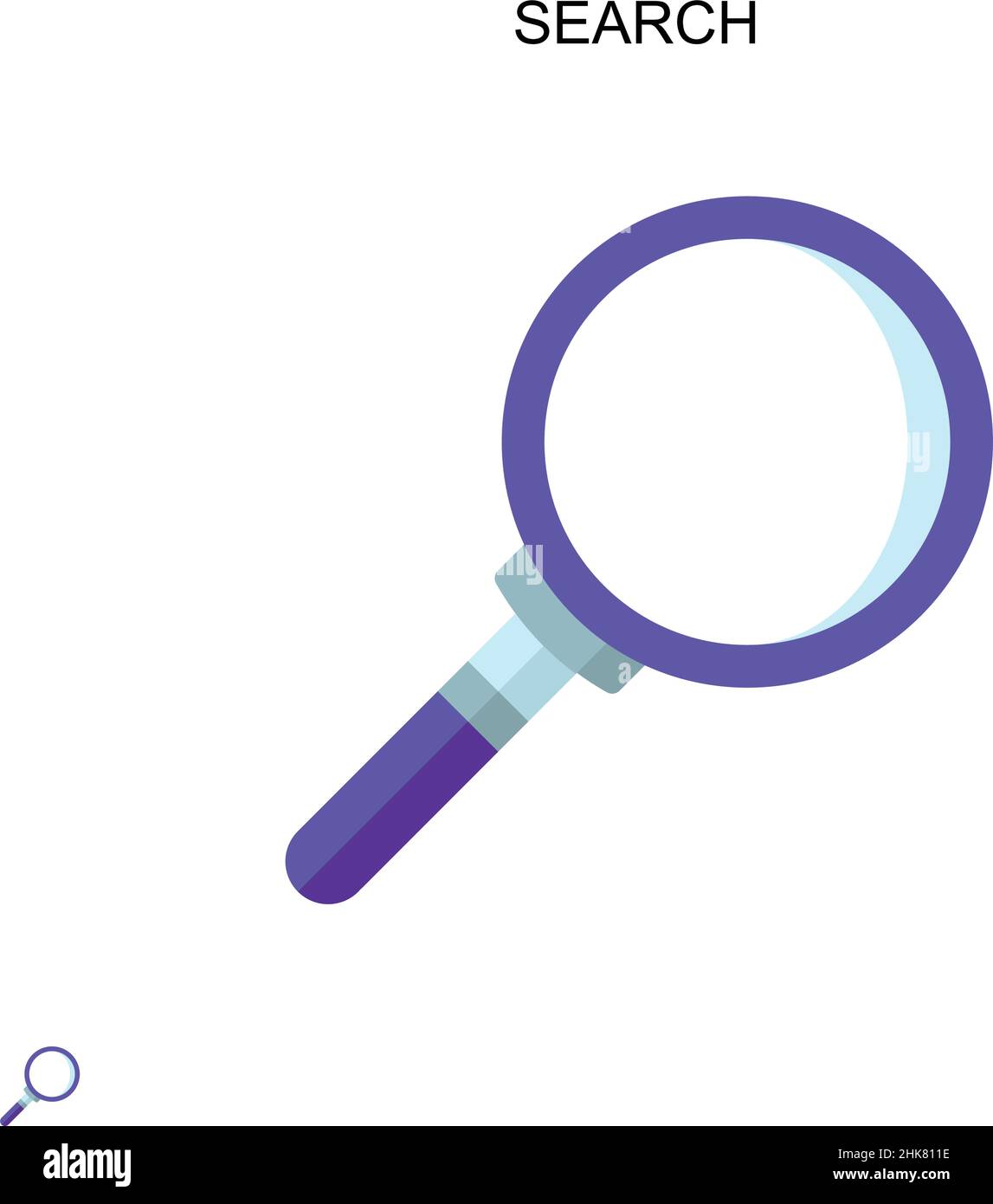 Search Simple vector icon. Illustration symbol design template for web ...