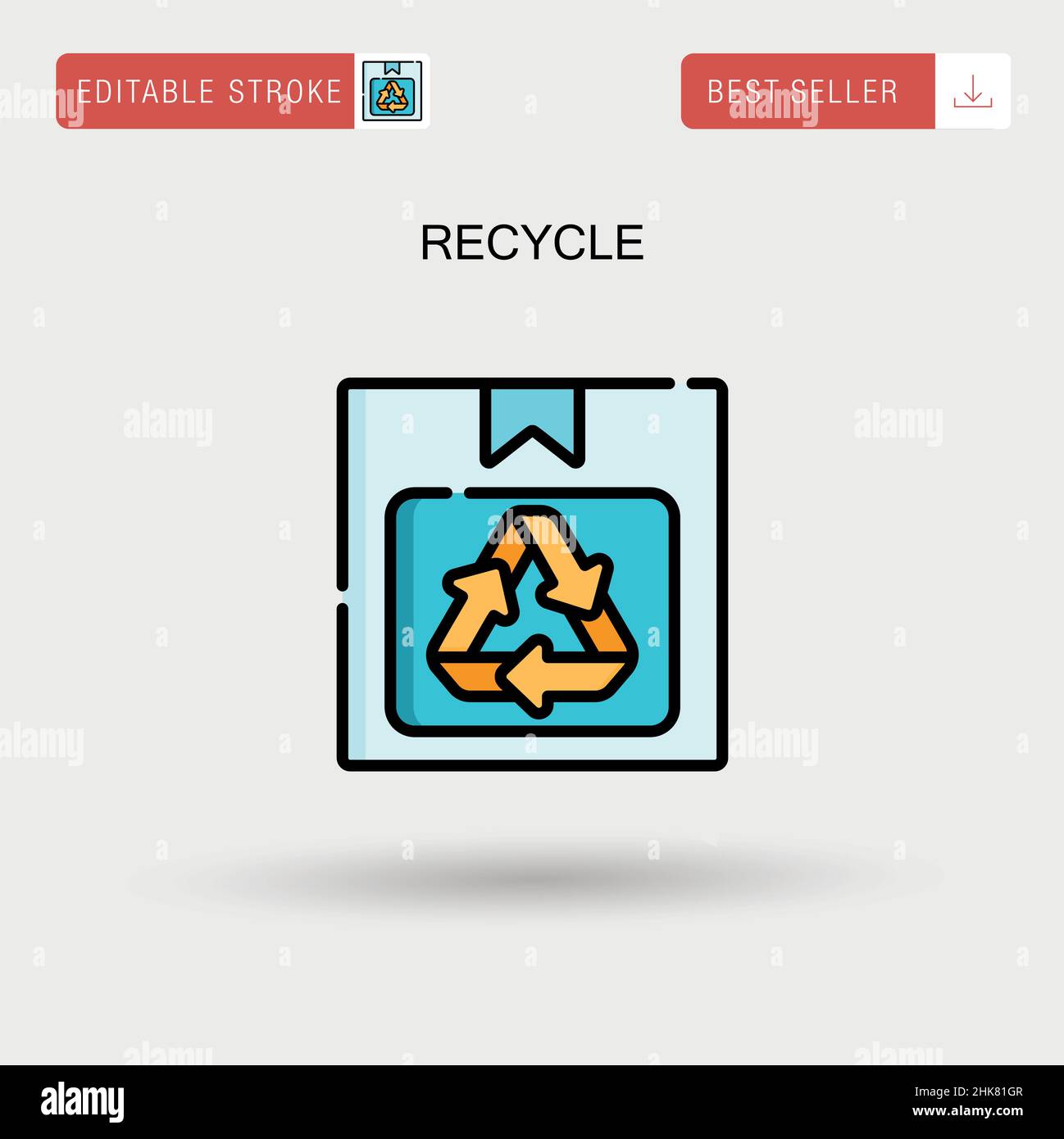 Recycled plastic logo Stock Vector Images - Alamy