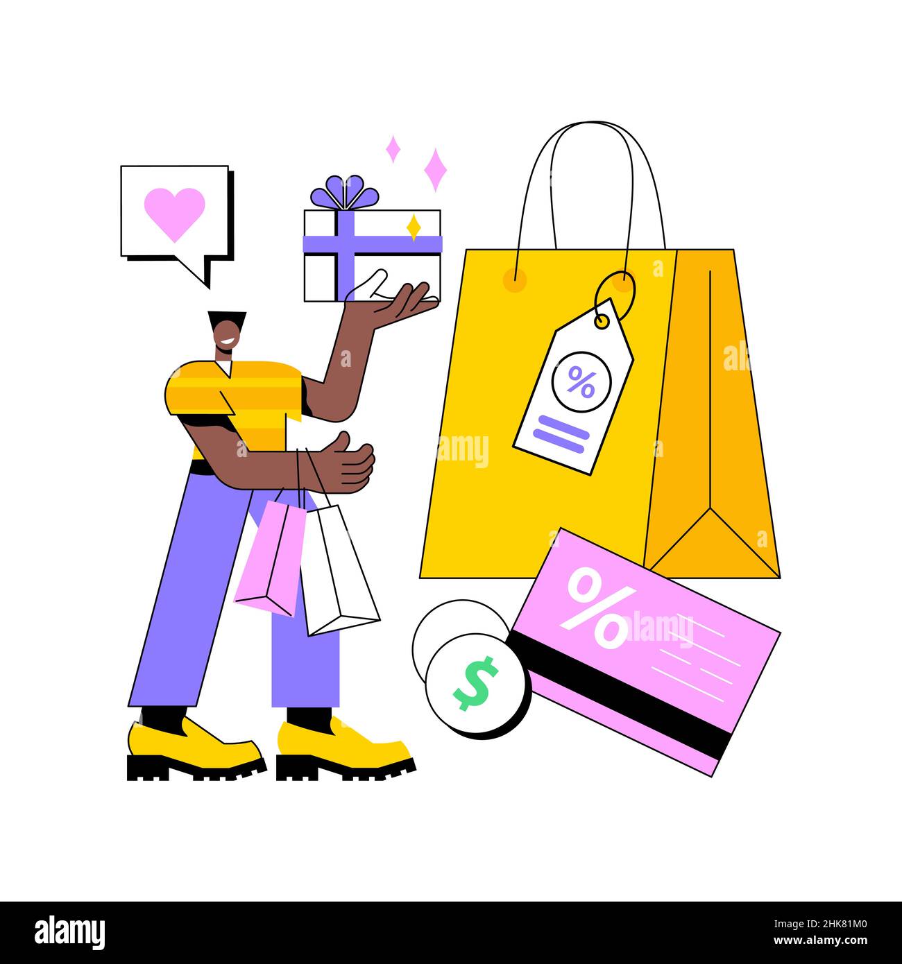 Loyalty program abstract concept vector illustration. Personalized ...
