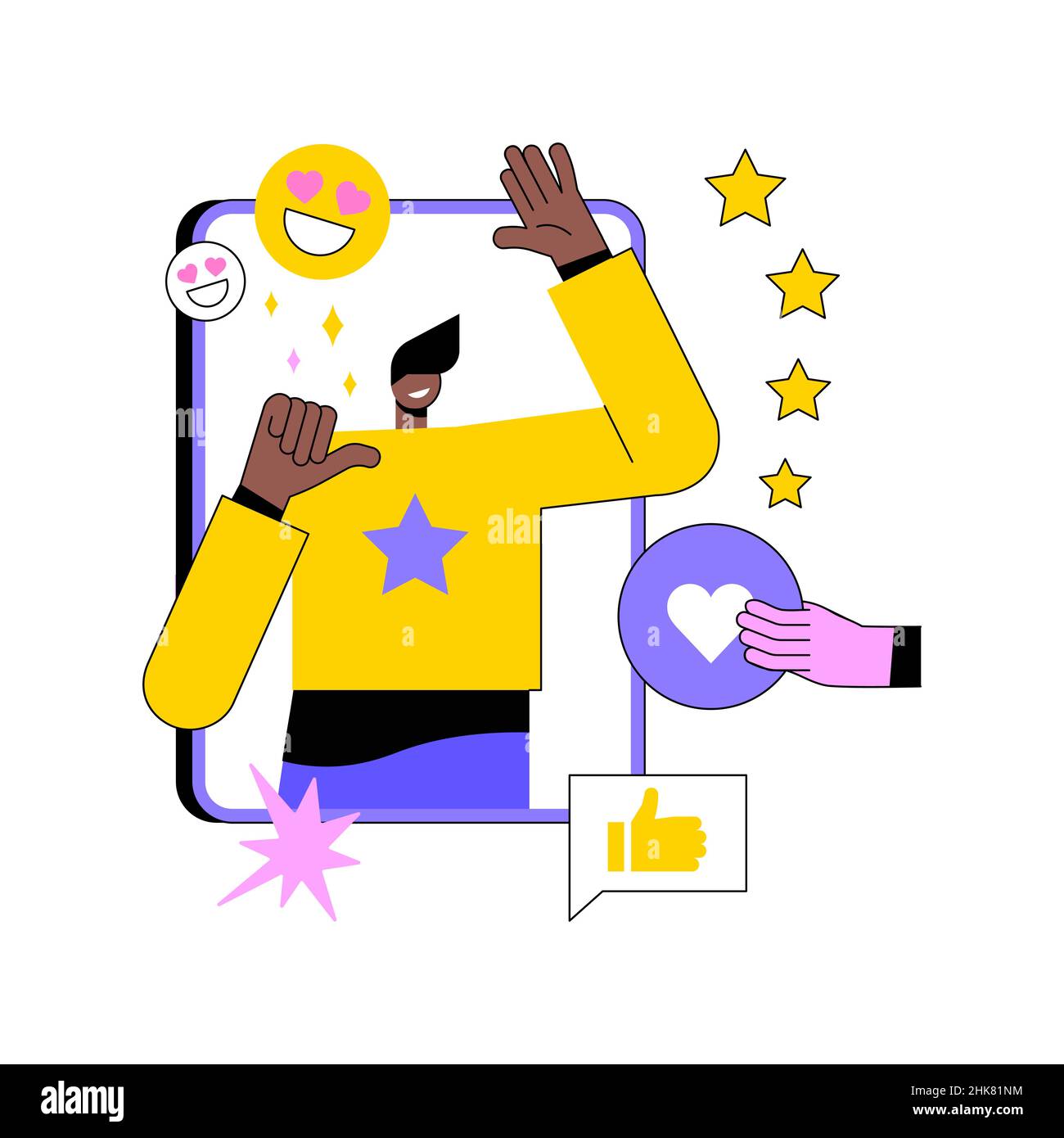 Impression management abstract concept vector illustration. Personal ...