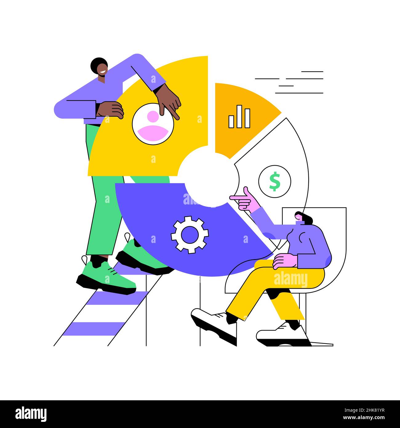 Balanced scorecard abstract concept vector illustration. Performance ...