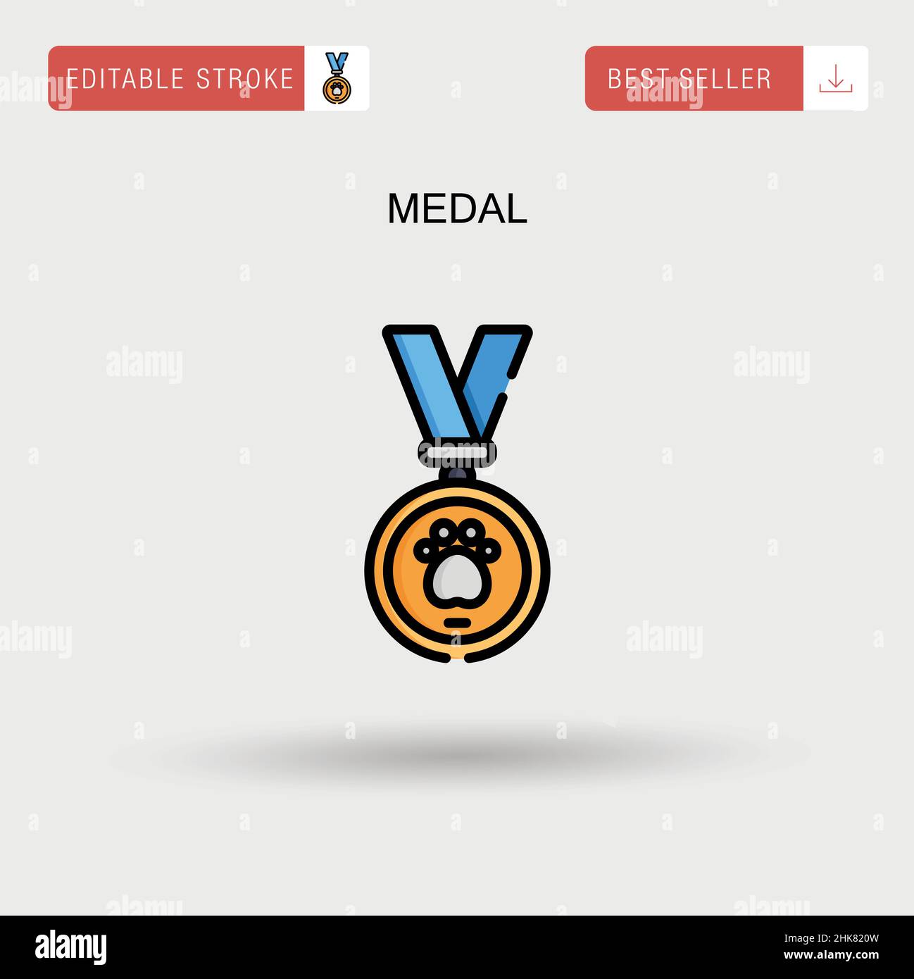 Celebration medal Stock Vector Images - Alamy