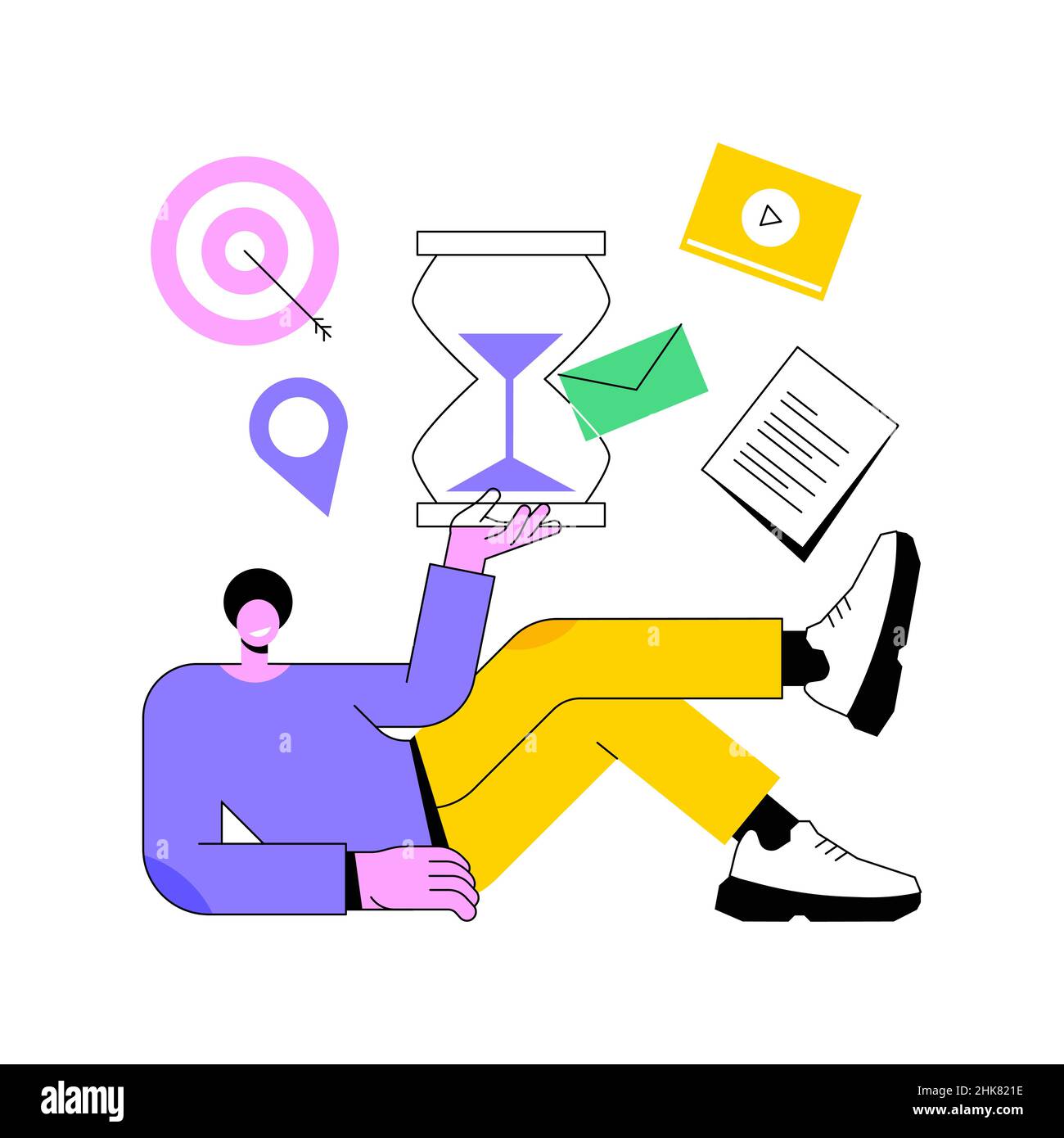 Self management abstract concept vector illustration. Personal ...