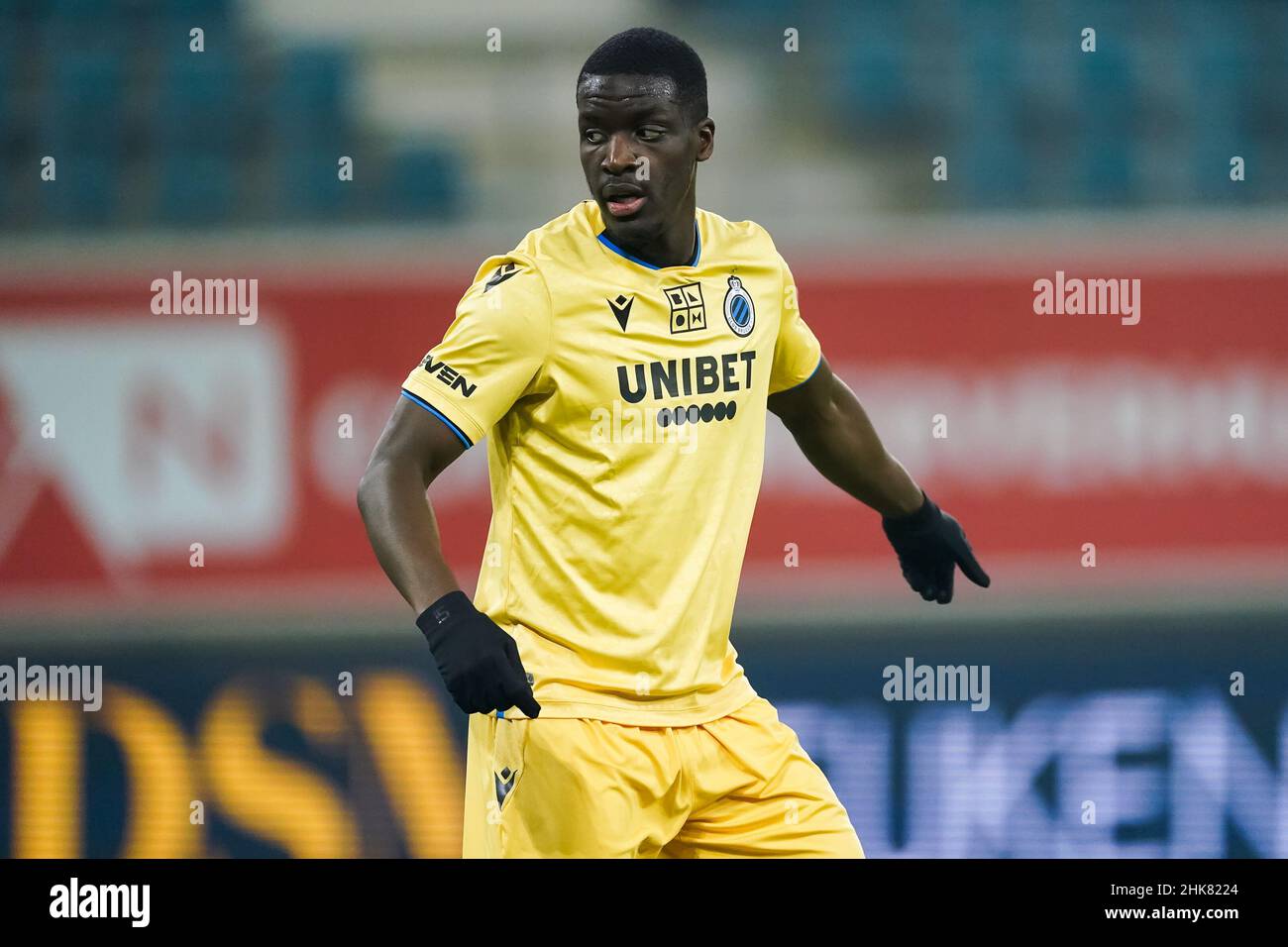 GENT, BELGIUM - FEBRUARY 2: Stanley Nsoki of Club Brugge during the ...