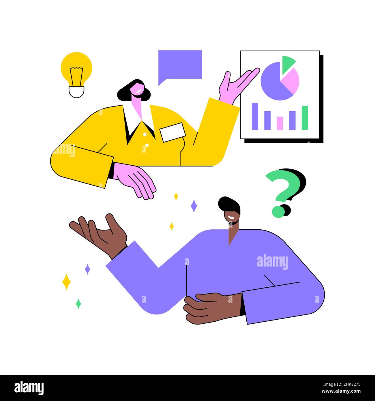 Consulting abstract concept vector illustration. Find project solution ...