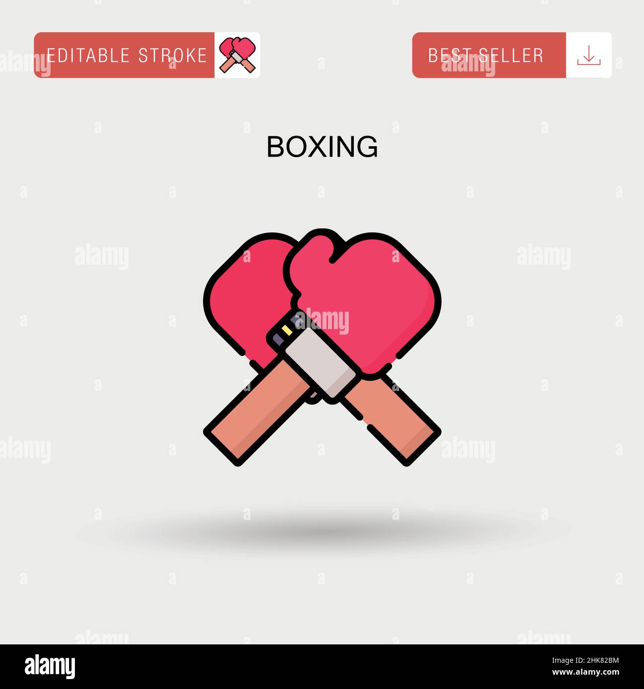 Fitness exercise boxing match Stock Vector Images - Alamy