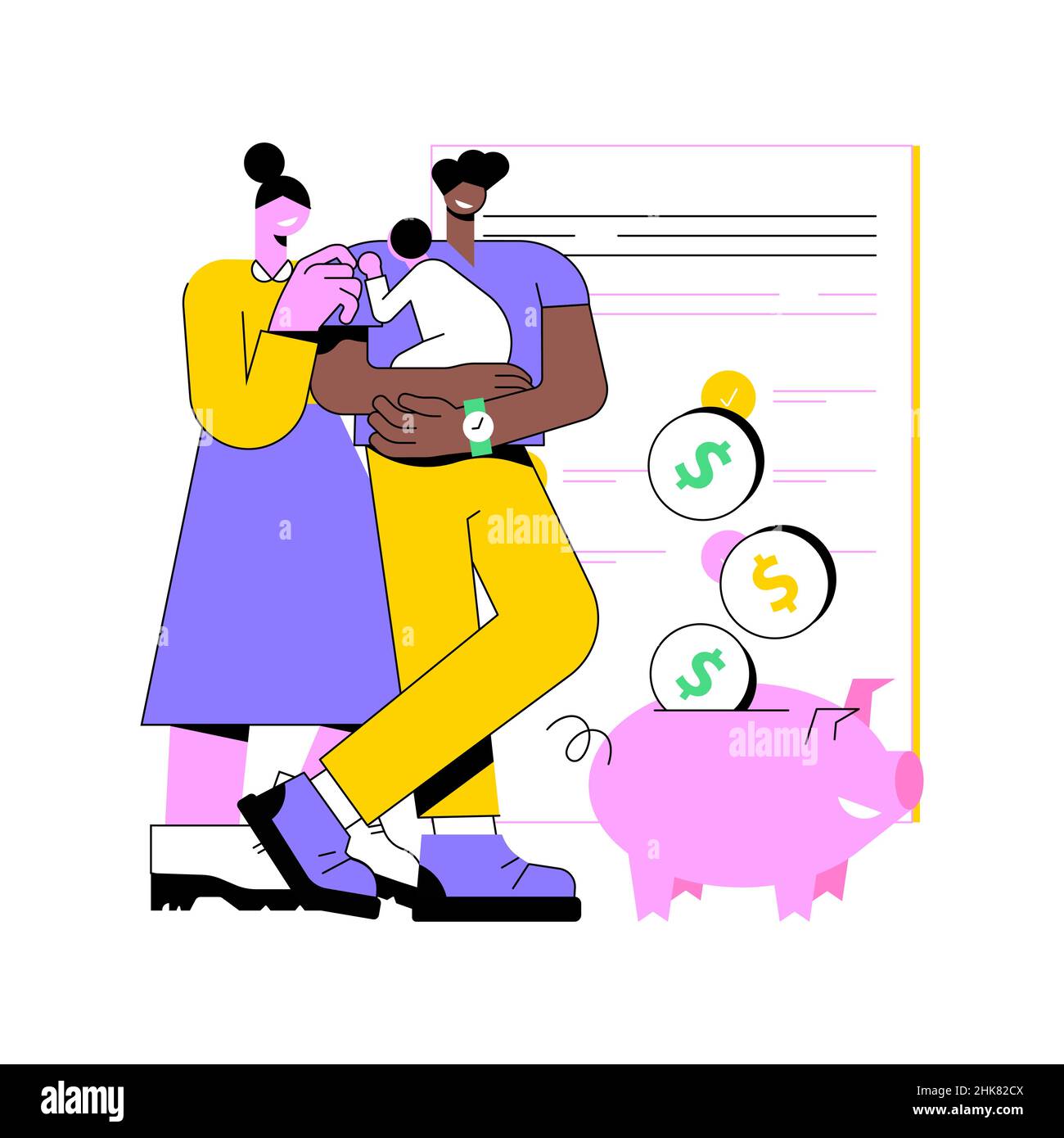 Children raising money Stock Vector Images - Alamy