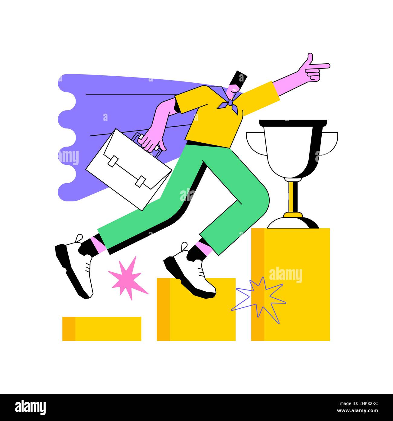 Leadership abstract concept vector illustration. Business leadership ...