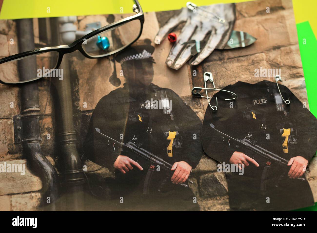 Police collage hi-res stock photography and images - Alamy