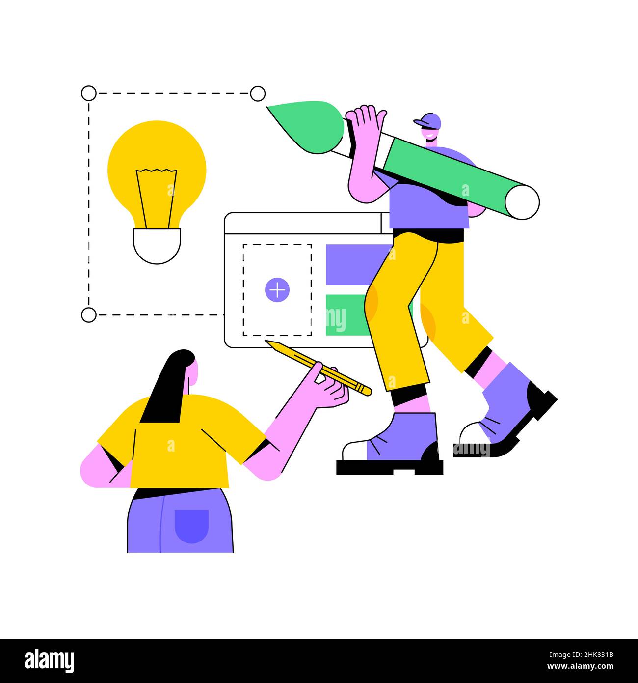 Brand identity abstract concept vector illustration. Business card ...
