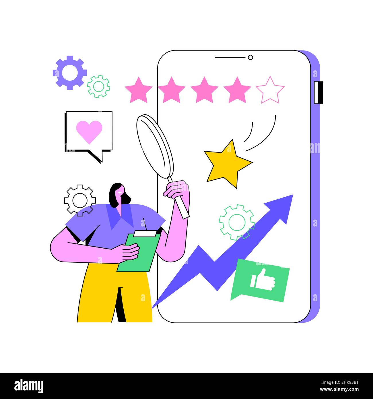 Reputation management abstract concept vector illustration. Digital ...